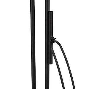 Spectrum Diversified Euro Tension Paper Towel Holder (Black) - Storage Organization for Kitchen Counter, Pantry, Laundry, Apartment, RV, and Bathroom