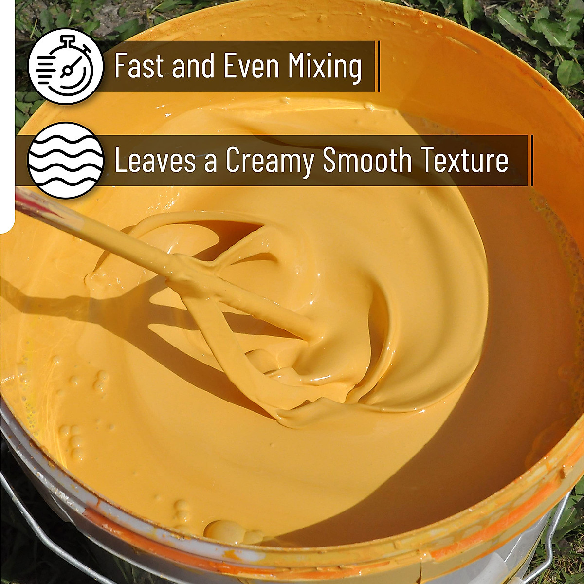 Bates- Paint Mixer, 1 to 3 Gallon Buckets, Mud Mixer, Paint Stirrer for Drill, Paint Mixer for Drill, Drill Mixer Attachment, Paint Mixer Drill Attachment, Drill Paint Mixer, Paint Stirrers