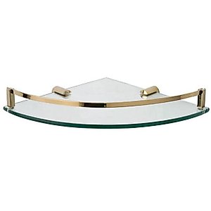 Signature Hardware 296092 Engel 14" Glass Bathroom Shelf