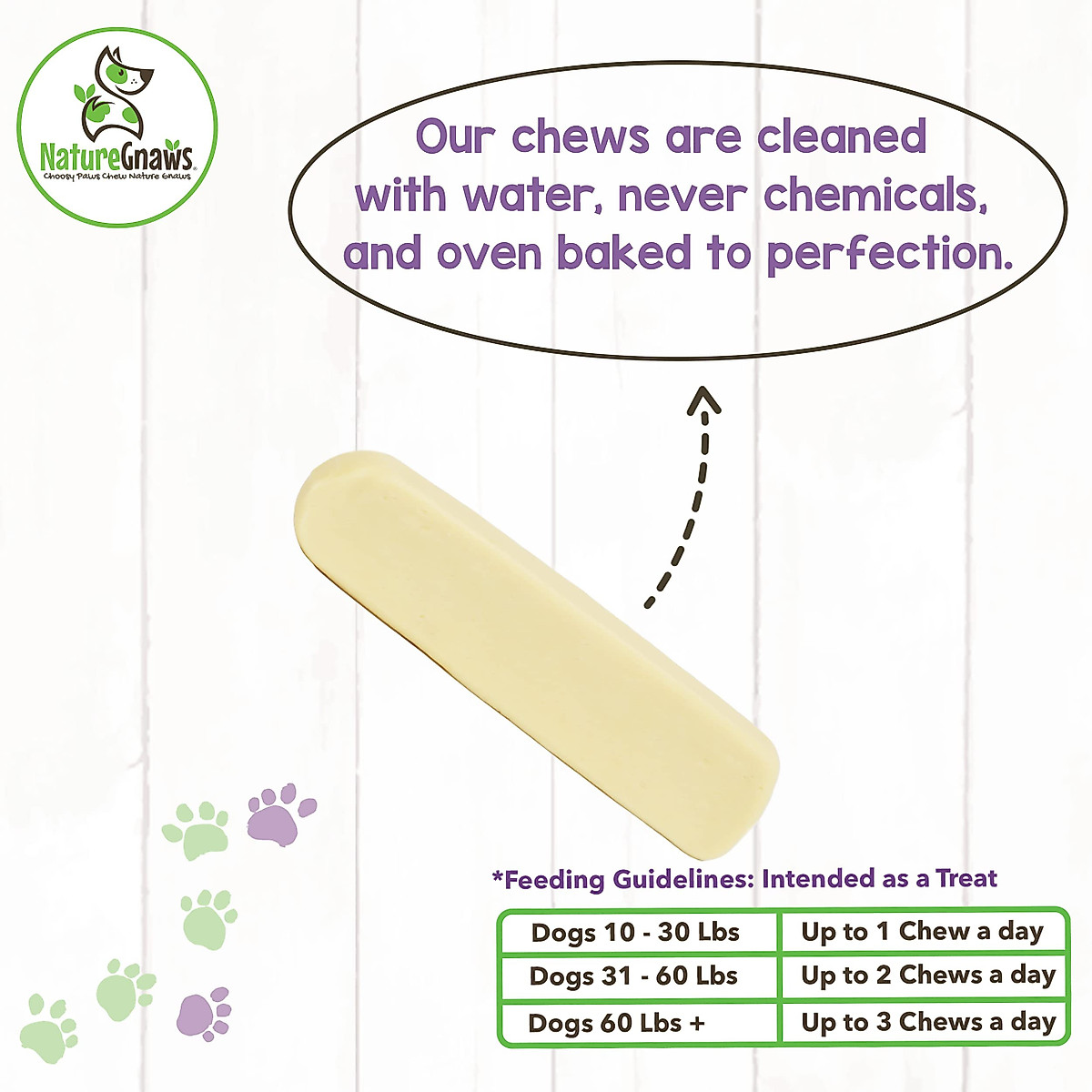 Nature Gnaws American Cheese Chews for Dogs - Long Lasting Hard Chew Treats - Rawhide Free Dog Bones - Yak Alternative - Made in The USA