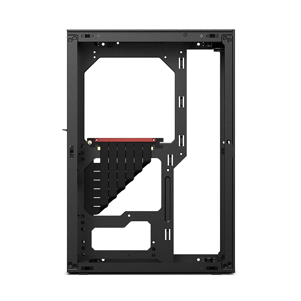SSUPD Compatible Riser Flachband-Kabel - PCIe 4.0, 140mm, Schwarz