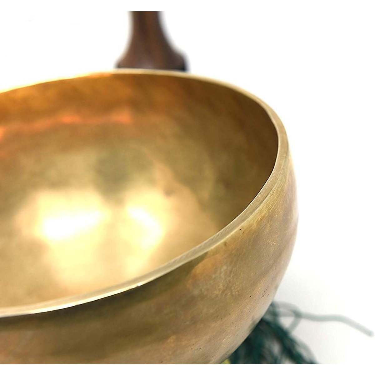 9" Large Master Healing Hand hammered Tibetan Singing Bowl ~ Great for Meditation, Yoga, Sound Bath, Mindfulness, Relaxation ~ Cushion, Wooden Mallet & Drumstick Included