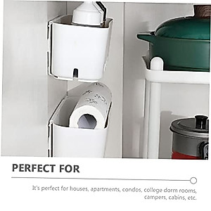 VICASKY 2pcs Box Shelf Under Sink Storage Caddy Plastic Storage Drawers Under Sink Shelf Multipurpose Sink Organizers Under The Sink Organizer Kitchen Bathroom Organizer White Counter Pp