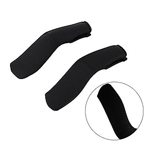 2Pcs/Pair Baby Stroller Armrest Cover, Removable Zipper Crossbar Elastic Dust-Proof Protector Sleeve for Pushchair Pram, Black