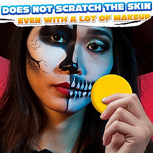 Pottery Sponges for Clay - 12 Pcs Tack Sponges for Cleaning Leather Art Sponges for Acrylic Painting Small Sponges Round Sponge Craft Sponges for Painting - Paint Sponges Pottery Sponge for Painting