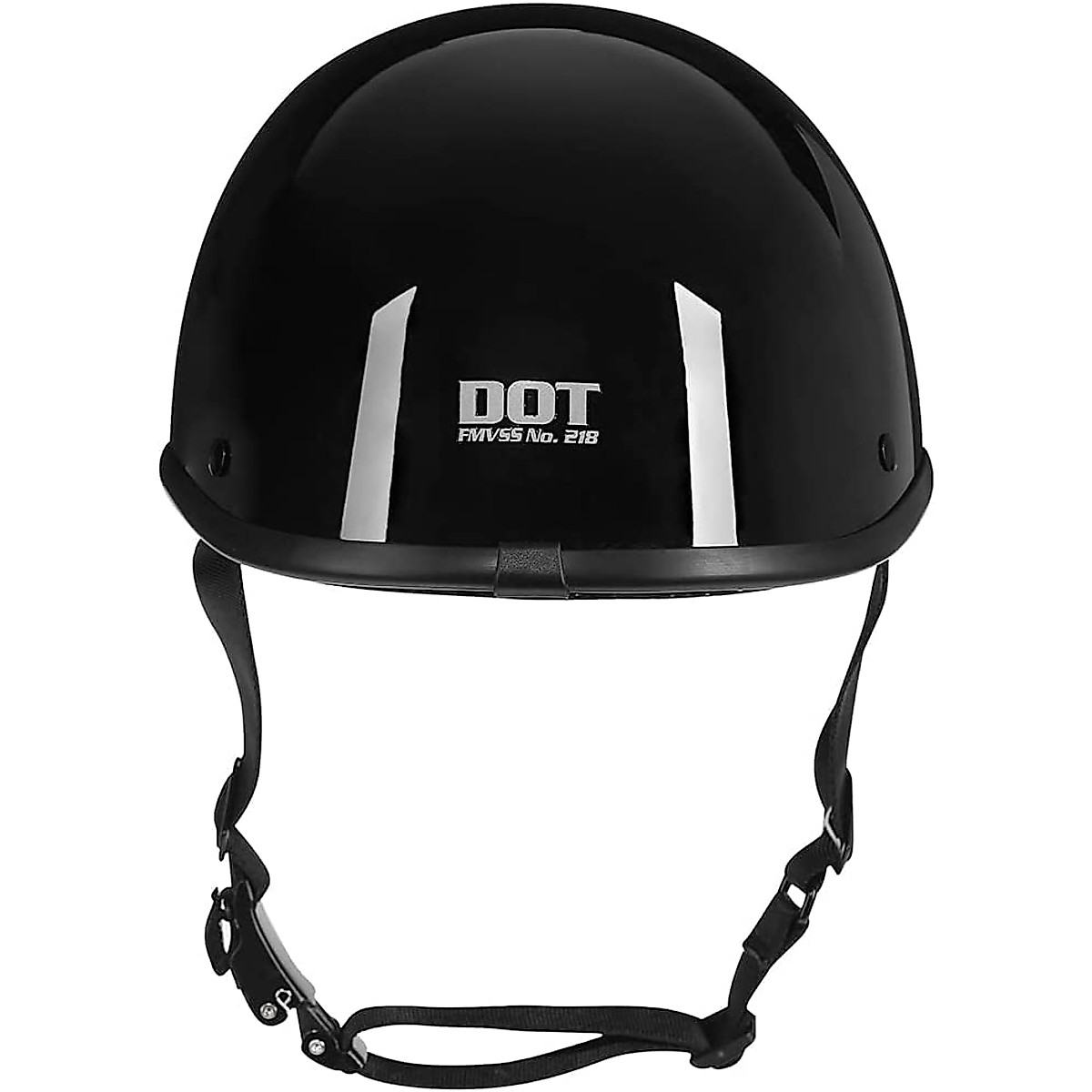 YMKJGZS Beanie Motorcycle Half Helmet Half Helmet Polo Cap Half Shell Open Face Motorcycle Helmet - DOT Approved Lightweight Cool German Style Helmet, for Men and Women Chopper Moped (B,2XL)