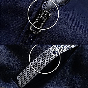 Sportswear Men's Winter Plus Velvet Camouflage Coat Large Size Slim Fit Jacket Blue