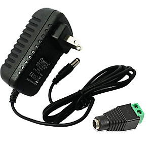 12V 1.5A Power Supply Adapter 100-240V AC to DC 12V Transformers, Switching Power Supply for 12V 3528/5050 LED Strip Lights 18W More Than Regular 12 Volt 1Amp 1a 2.1mm X 5.5mm Security CCTV VENTCH
