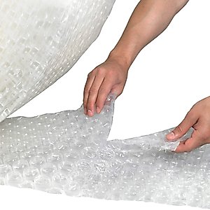 Aviditi Heavy-Duty Bubble Cushioning Wrap Rolls, 48 Inch x 250 Feet, 1/2" Large Bubble, Perforated Every 12 Inches, for Packing, Shipping and Moving (1 Roll)