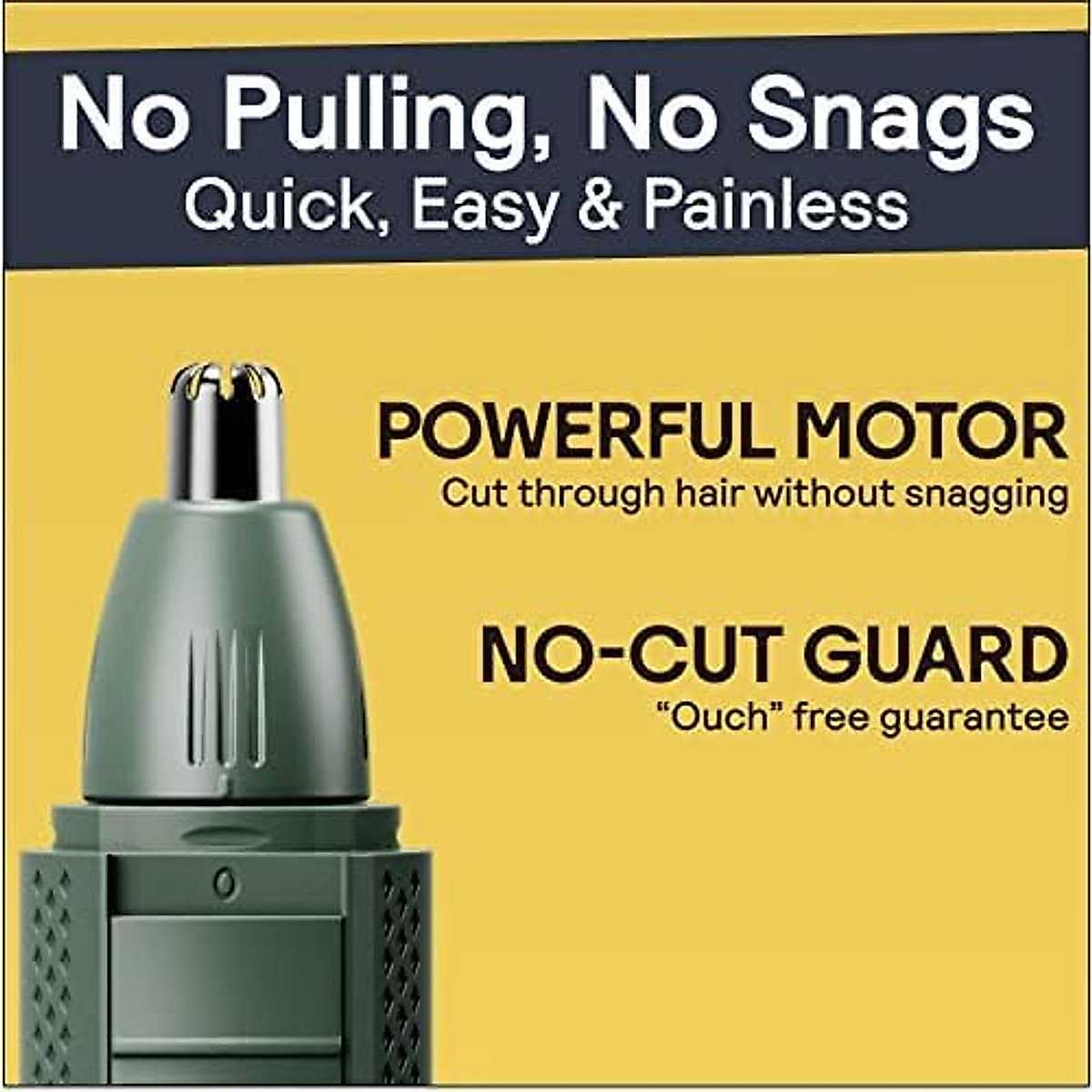 MERIDIAN Nose Nose/Ear Hair Trimmer for Men - Sage