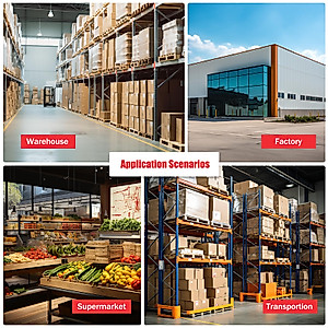 TFCFL 4pcs Machinery Mover with 2 Steering Handle 6T Machinery Moving Skate 13200lbs Machinery Skate Dolly w/ 360°Rotation Disc & 4 Rollers Machinery Skate Heavy Duty Industrial Moving Equipment, Red