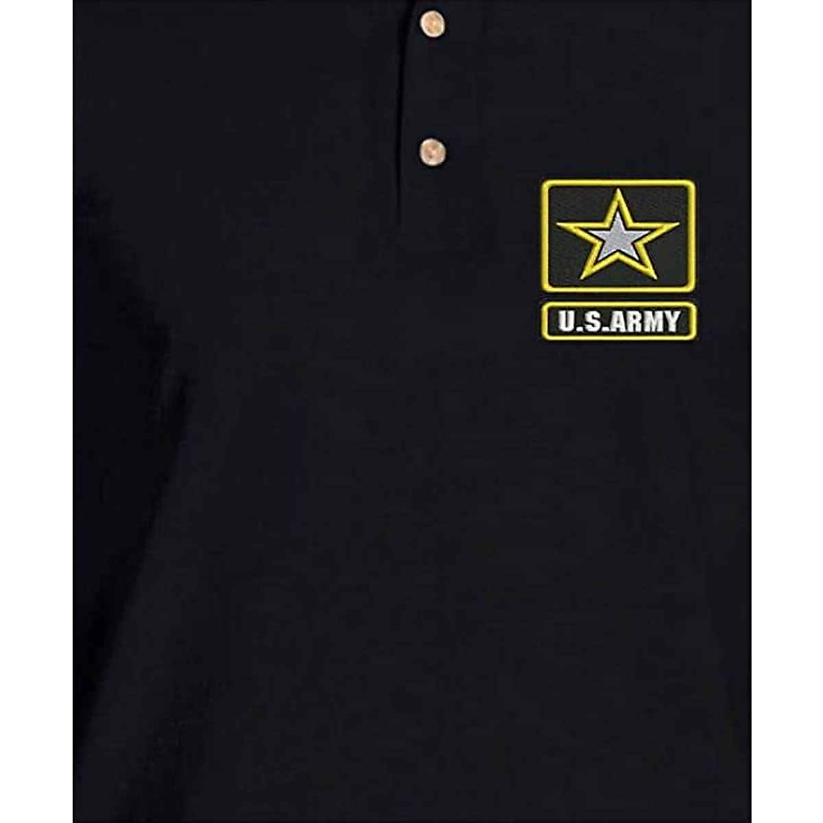 ALLNTRENDS Men's Polo T Shirt US Army Embroidered Military USA Army (L, Forest Green)