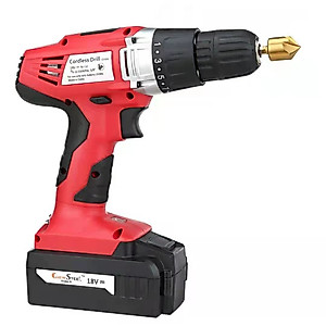 ChewSteel Tools,10 Pieces Step Drill Bit Set 1/4 Inch Hex Shank 5 Flute Countersink Drill Bit Set with 5 Inch Center Punch and Bag for Wood Metal Plastic Glass (4-20/4-12/3-12 mm)