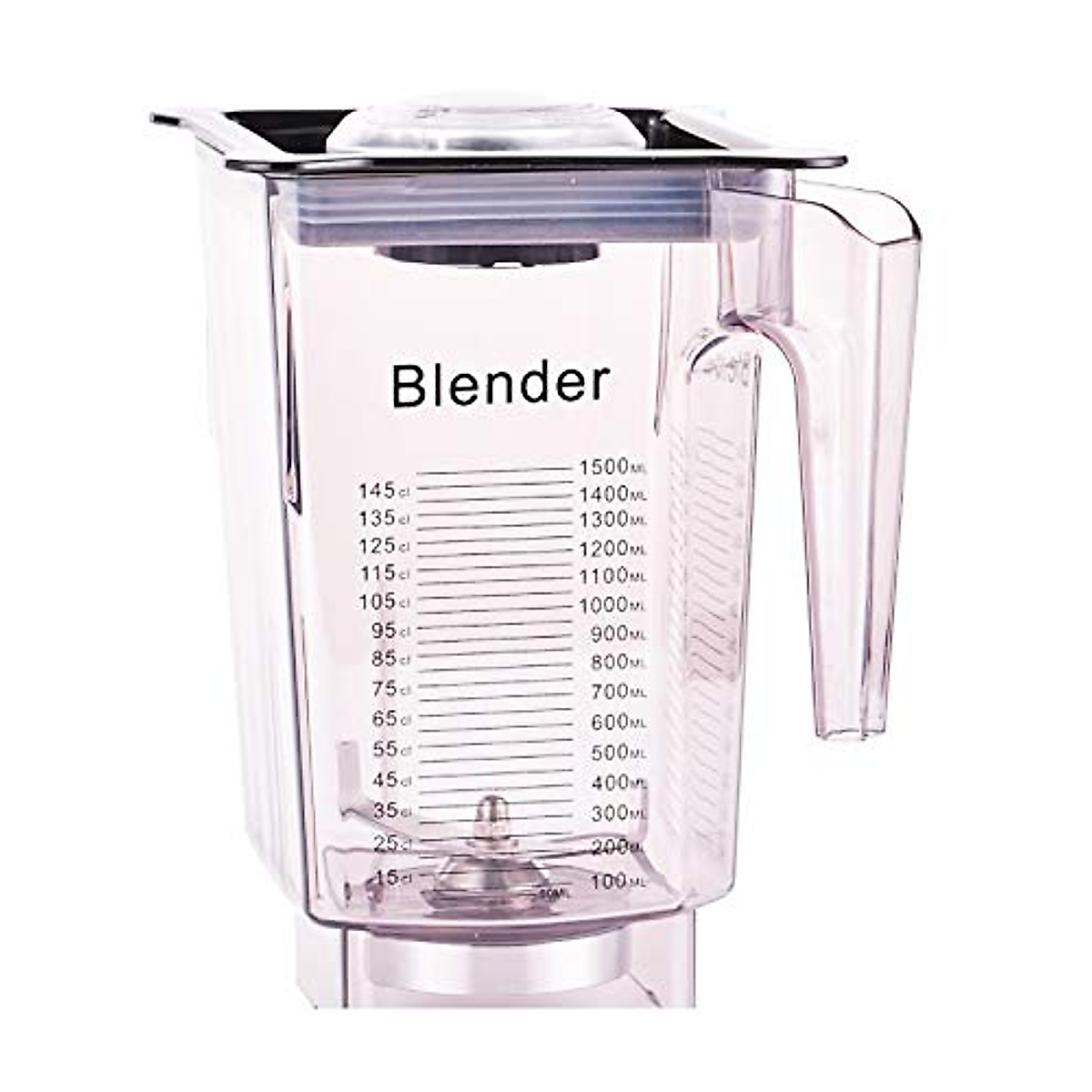 OYSTERBOY Premium Quality Replacement Parts Compatible for Blendtec Jar 90 oz 3 Quarts Professional/Commercial Grade Blender Jar with Stainless Steel Blade, Gripped Vented Lid, BPA-free, Grey