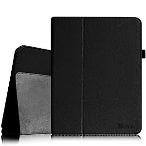 Fintie Folio Case for Original iPad 1st Generation - Slim Fit Vegan Leather Stand Cover with Stylus Holder for iPad 1st Generation 2010, Black