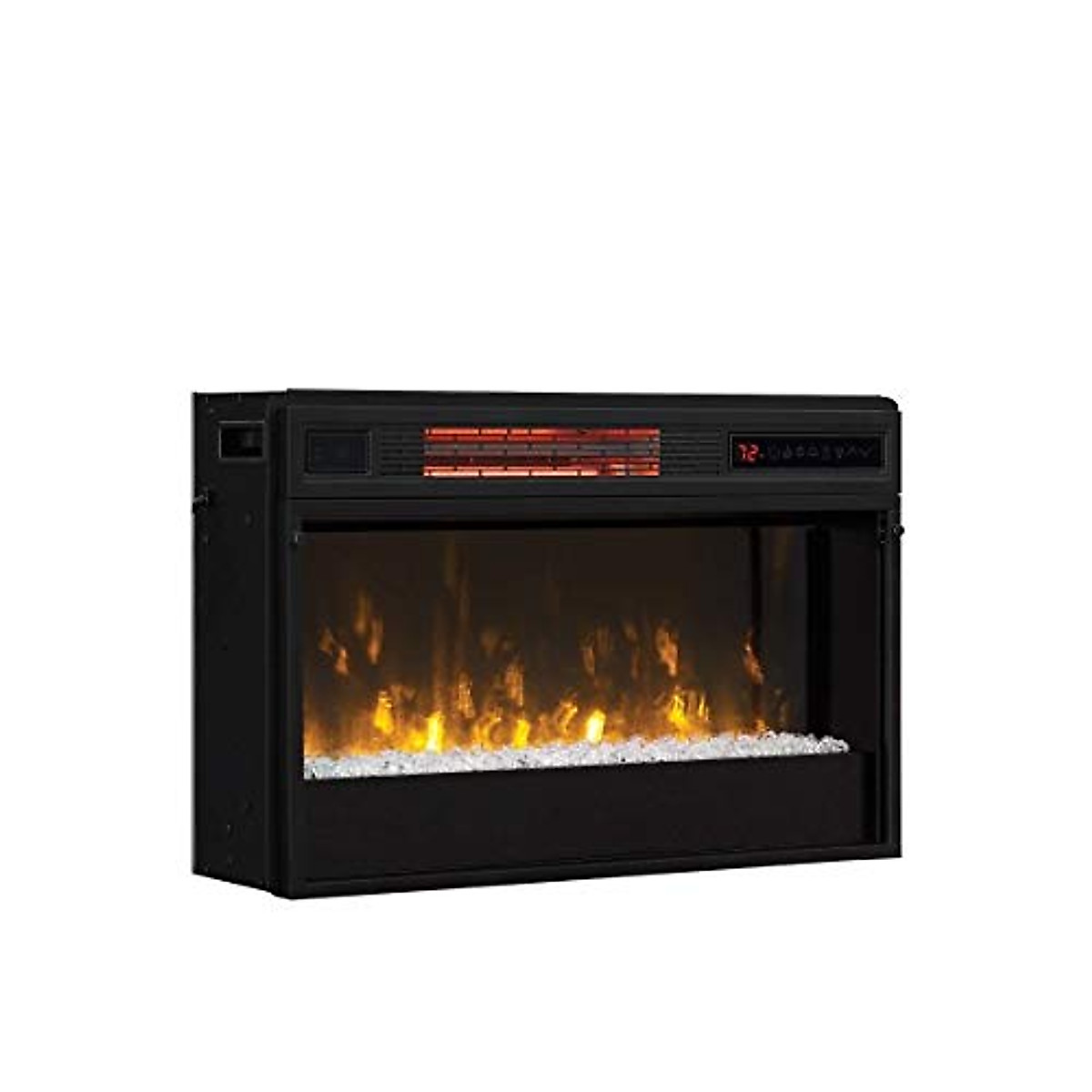 ClassicFlame 26" 3D SpectraFire Plus Infrared Fireplace Insert with Glass - Black, 26II342FGT