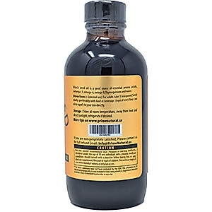 Organic Black Seed Oil 4oz - Cold Pressed Unrefined High Thymoquinone 1.7% USDA Certified - Turkish Origin Potent Nigella Sativa Liquid - Vegan Omega 3 6 9, Antioxidant Immune Boost Joints Skin Hair