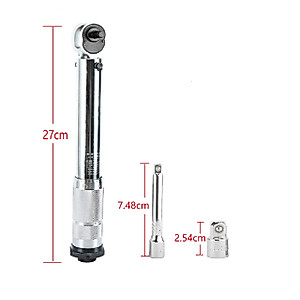 FreeTec 1/4" Drive Adjustable Click Torque Wrench 20-200 Inch-Pound