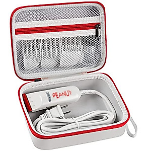 Case Compatible with Wahl Professional Peanut Hair and Beard Clipper Trimmer #8655 8685 8663 8331 08655-3901. Hair Clipper Organizer Holder for Attachment Comb,Oil,Blade Guard (Box Only)-White