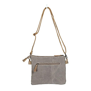 Myra Bag womens Blaze Upcycled Canvas & Leather Crossbody Bag S-1331
