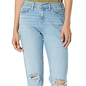 Levi Strauss Signature Gold Women's Mid Rise Slim Boyfriend Jeans (Available Size), (New) Creekside, 14 Plus