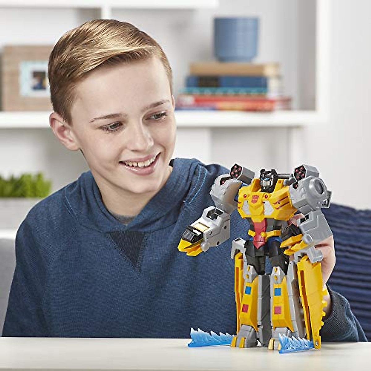 Transformers Toys Cyberverse Action Attackers Ultimate Class Grimlock Action Figure - Repeatable Seismic Stomp Action Attack - for Kids Ages 6 & Up, 11.5"