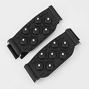 Universal Strap Grippers Spikes Winter Boots Grips Metal Studs Shoes Snow Patio Lawn & Garden Cooking Utensils Holder Wood (AS SHOW, One Size)