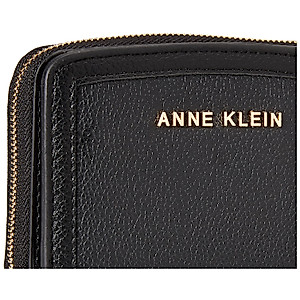 Anne Klein AK Small Curved Wallet, Black