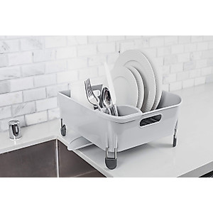 Real Home Innovations Designer Dish Rack, Gray