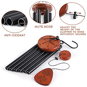 ABEICO Memorial Wind Chimes, Sympathy Wind Chimes for Loss of Loved One, Gifts for Who Loss of Dad Mom Baby Brother Friends, Best Sympathy Gift Wind Chimes for Outside, Send Love and Strength