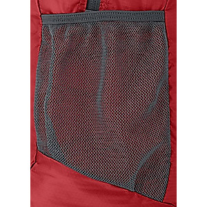 Amazon Basics Lightweight Packable Hiking Travel Day Pack Backpack - 17.5 x 17.5 x 11.5 Inches, 25 Liter, Red