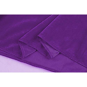 ALIZIWAY Kids Hooded Velvet Cloak Purple Cape for Halloween Christmas Cosplay Costumes 8-16 Years 109PL