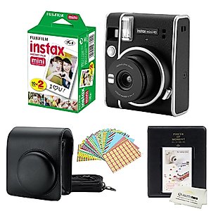 Fujifilm Instax Mini 40 Instant Camera with Film, Album, Stickers and Microfiber Cloth