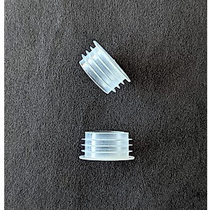 Plastic Stopper Replacement Plug for Salt and Pepper Shakers, Flower Pots, Bottles, Pipes etc 3/4'' (Small top, 2 pcs), White