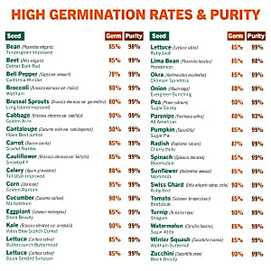 (32) Variety Pack Survival Gear Food Seeds | 15,000 Non GMO Heirloom Seeds for Planting Vegetables and Fruits. Gardening Gifts & Emergency Supplies | by Open Seed Vault