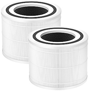 2 Pack 14 True HEPA Replacement Filter Compatible with 240 Air Purifier, 3-in-1 True HEPA Filter Replacement with HP-14 Activated Carbon Filter