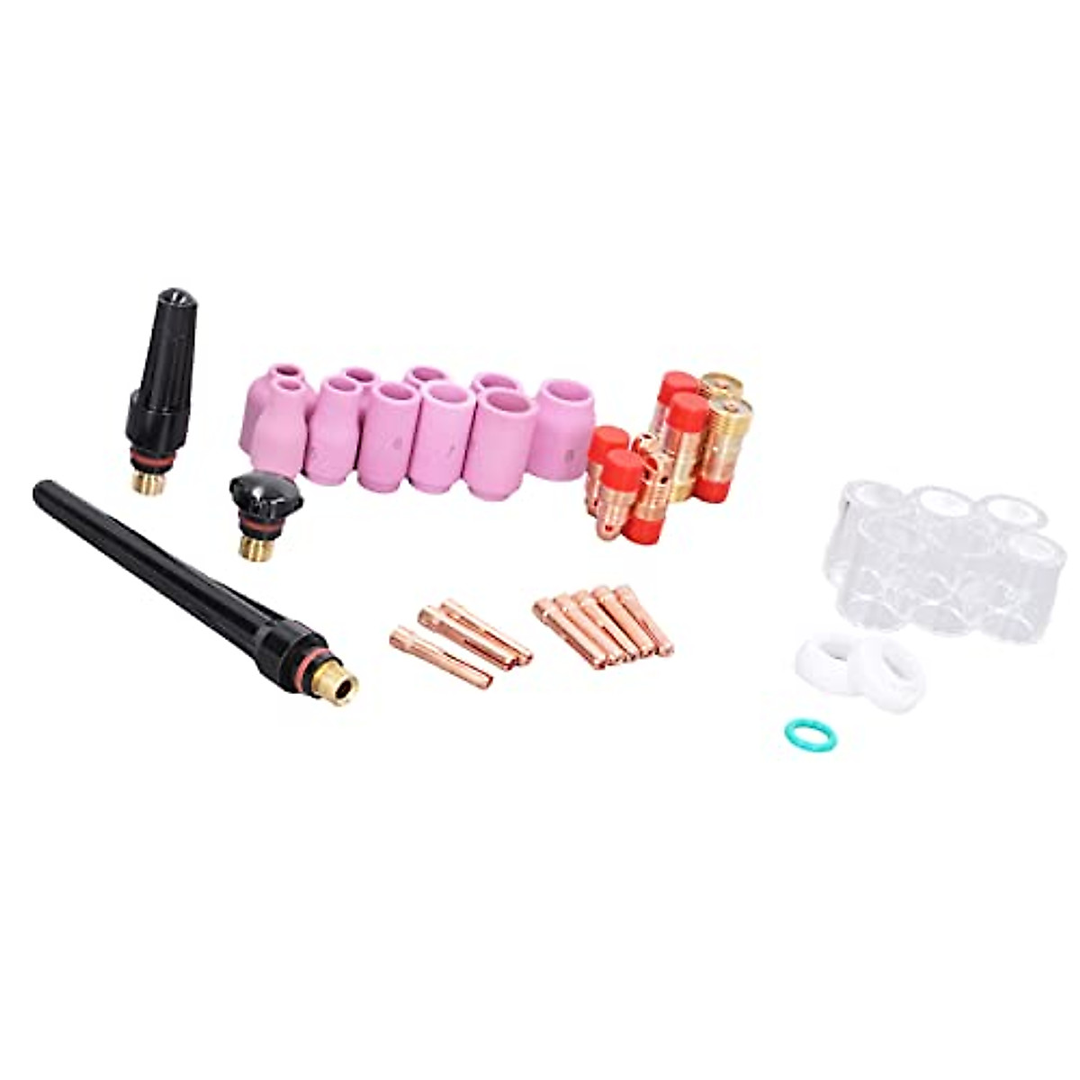 TIG Welding Accessory Kit, Arc Welder Accessories Body Stub Gas Lens Durable Collet Easy Installation for WP‑17/18/26