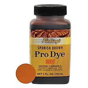 FIEBINGS,Fiebing Professional Leather Oil Dye - 4 Ounces, Spanish Brown