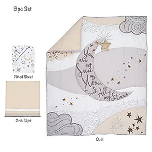 Lambs & Ivy Goodnight Moon 3-Piece Celestial Nursery Baby Crib Bedding Set