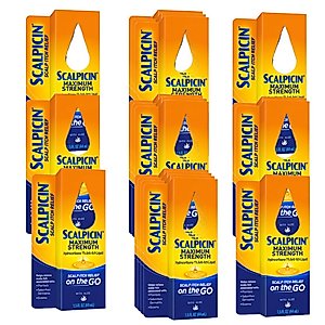 Scalpicin Max Strength Scalp Itch Treatment 1.5 oz (Pack of 9)