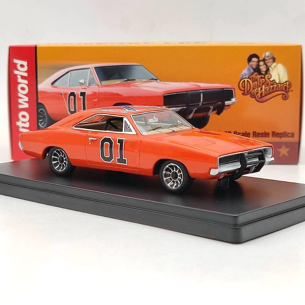 Auto World 1/43 for Dodge Charger General Lee 1969 AWRSS1151 Limited Resin Toys Car Models Miniature Hobby Collectible Gifts
