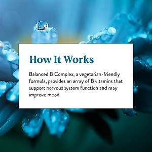 Nature's Sunshine Balanced B Complex, 120 Tablets | B Complex Vitamins to Support Digestion and Nervous System Health with Vegetarian Formula