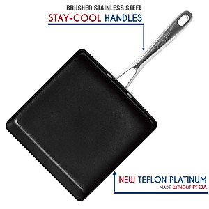 TECHEF - Onyx Collection, Nonstick Tamagoyaki Japanese Omelette Pan/Egg Pan (PFOA Free), Made in Korea