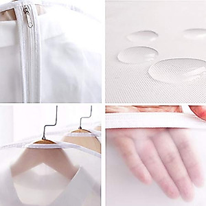 AIDBUCKS Garment Cover Garment Bag Clothes Protector Lightweight Clear Suit Bag (Set of 10) PEVA Breathable Dust Cover for Closet Clothes Storage & Travel