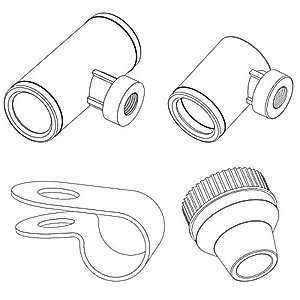 mistcooling Patio Misting System-Patio Misting Kit Assembly - Make Your own Misting System - Easy to Build and Install - 5 Minute Installation (48Ft 12 Nozzles)