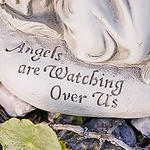 VP Home Praying Angel Watching Over Us Angel Decorations for Home Solar Powered LED Outdoor Decor Garden Light Angel Statues and Figurines for Home, Patio, Yard Art