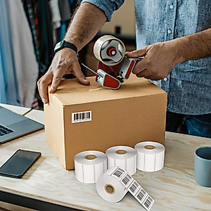 MaxGear 2.25" X 1.25" Direct Thermal Labels, Perforated UPC Barcode & FBA Address Stickers, Premium Permanent Adhesive Shipping Labels, Compatible with Rollo & Zebra (12 Rolls, 1000 Labels/Roll)