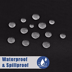 Moosfor Spandex Picnic Table Cloth 2 Pack, Elastic Fitted Tablecloths for 6 Foot Rectangle Tables, Stretch Washable Patio Table Cover for Outdoor, Camping, Banquet and Parties (Black, 30"x72")