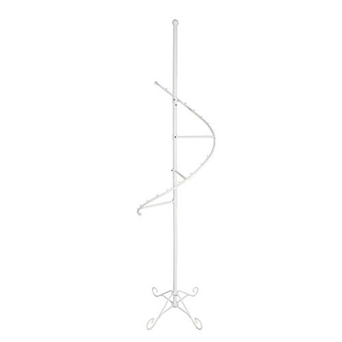 FixtureDisplays® 60" High Spiral Clothing Rack with 20 Ball Stops, Versatile Apparel Hanger Floor Stand Display Rack 16967-NPF