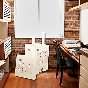 Adir Cardboard Roll File Storage Organizer - Vertical File Sorter - Blueprint, Poster, Plans, Gift Wrap, And Map Holder Station-16 Slots (for Rolls up to 37 Inches Long)